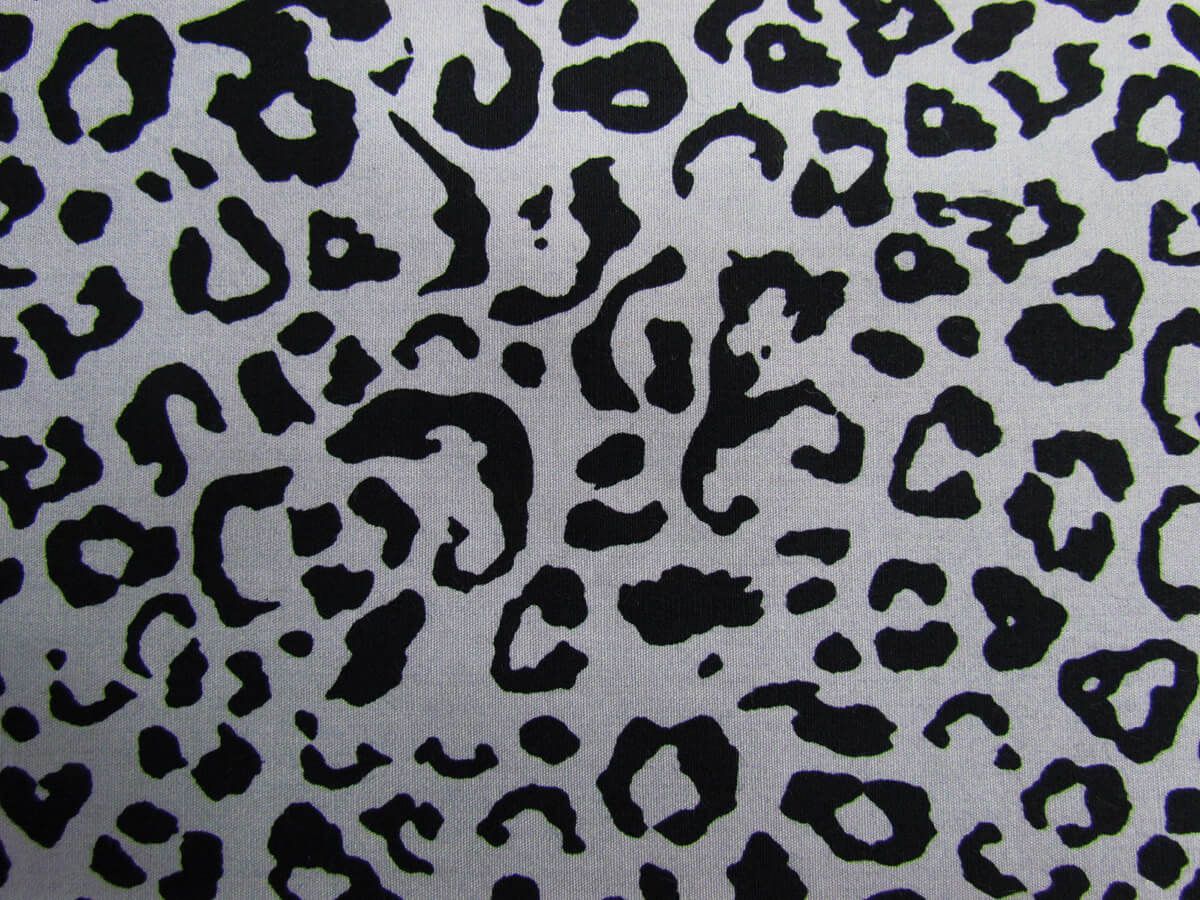 Leopard Print Cotton Grey PW1241